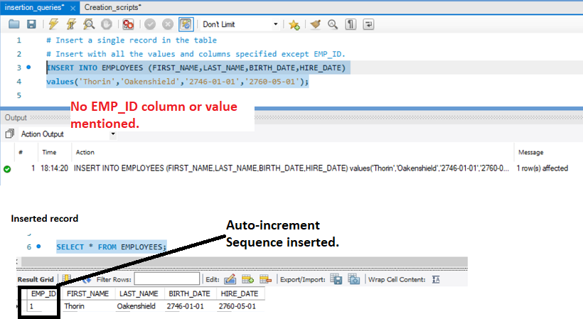 MySQL Insert Into Statement MySQL Insert Into Statement