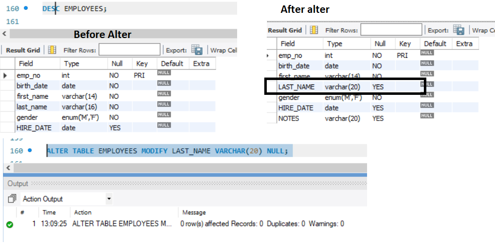 MySQL Columns